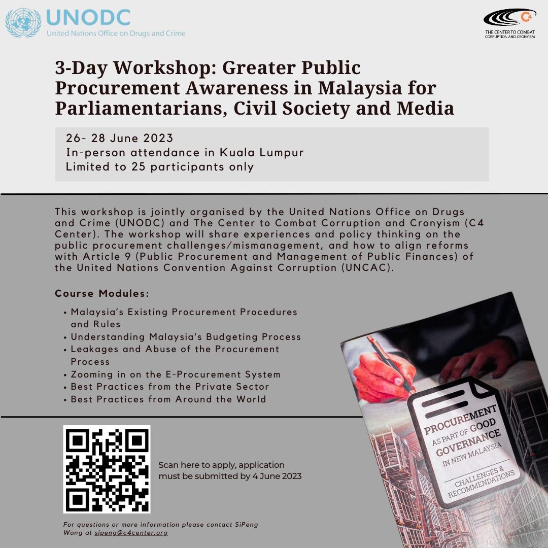 UNODC/C4 CENTER PROCUREMENT WORKSHOP - C4 Center